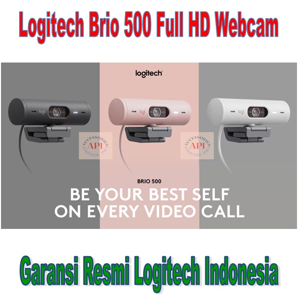 Jual Logitech Brio 500 Full HD Webcam with privacy shutter - Garansi ...