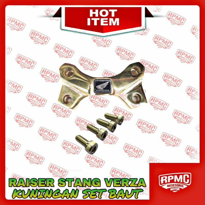 Jual RAISER KLEM STANG STIR VERSA KUNINGAN SET BAUT KLEM | Shopee Indonesia