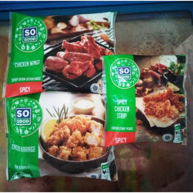 Jual Paket Hemat So Good Karage 400gr plus Chicken Wing 400gr & Spicy ...
