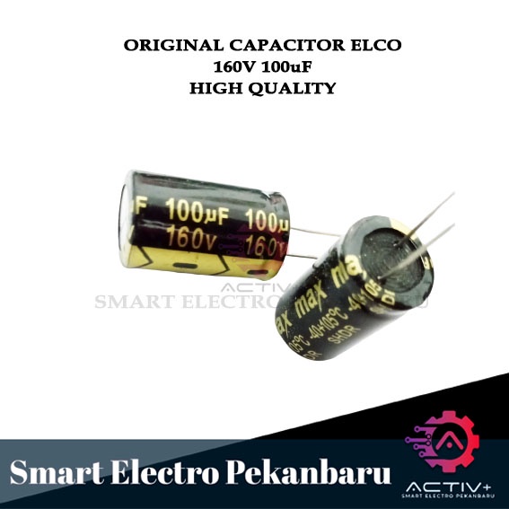 Jual ORIGINAL CAPACITOR ELCO MAX 100uF 160V MAX 100 uF 160 V Elco Capacitor Elko Kapasitor ...