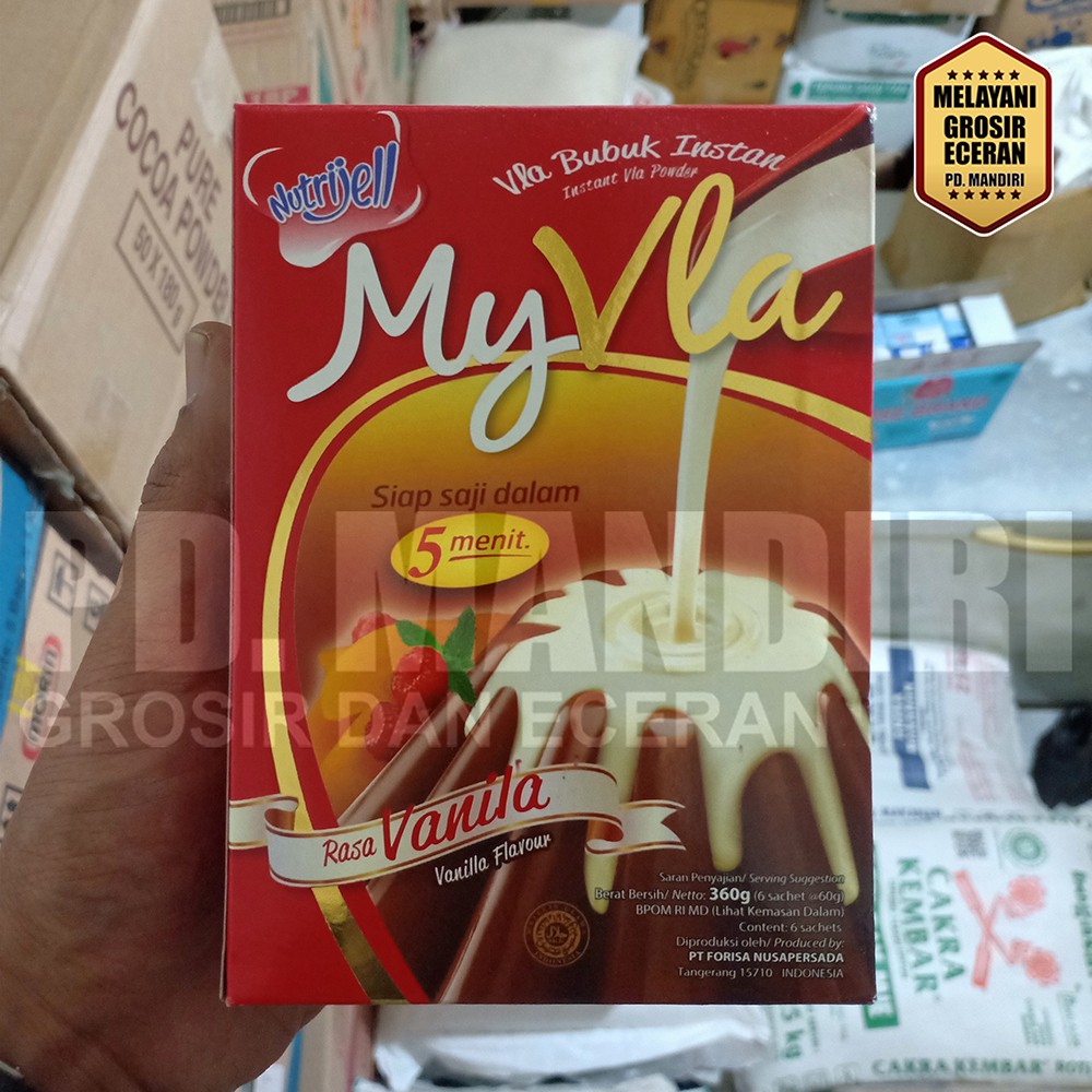 Jual NUTRIJELL MY VLA RASA VANILA 360 GR ISI 6 SACHET | Shopee Indonesia