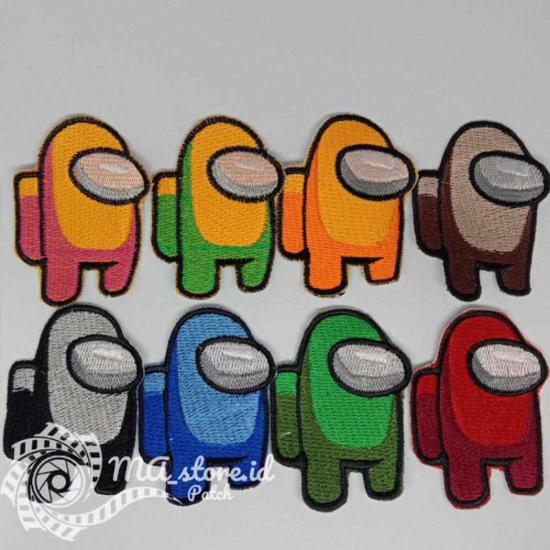 Jual Patch Bordir Among Us Premium Quality /Emblem Bordir Karakter Lucu ...
