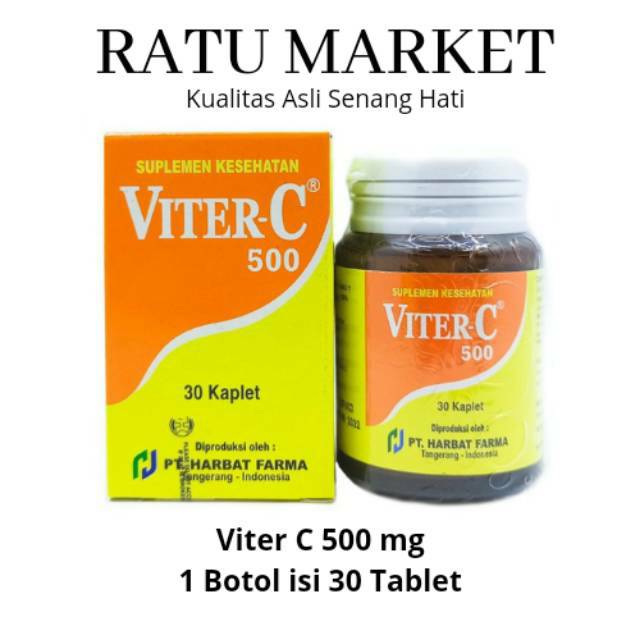 Jual VITAMIN C 500MG VITER C 500MG ISI 30 TABLET | Shopee Indonesia