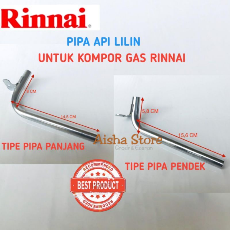 Jual Pipa kompor Rinnai - Api lilin Kompor Rinnai - Spare part kompor ...