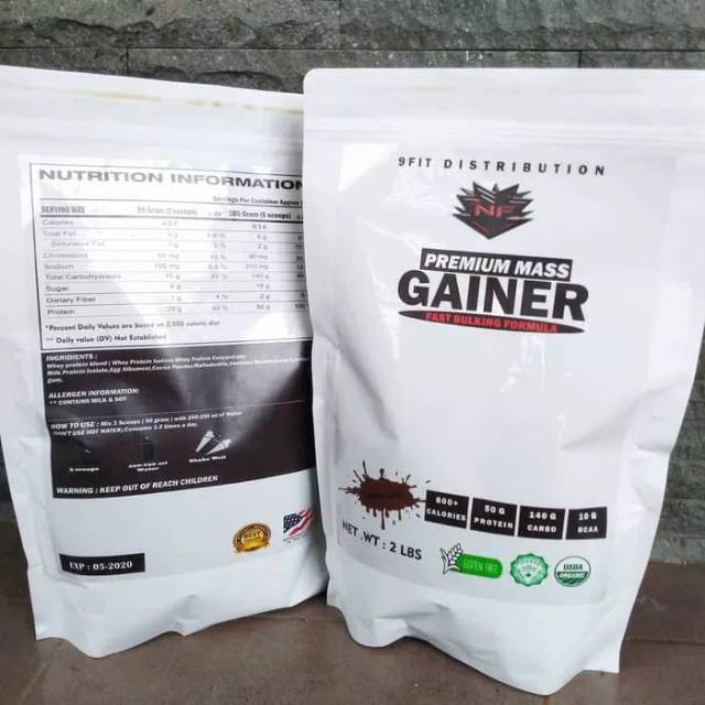 Jual Gainer premium mass 2lbs ( susu penambah berat badan dan massa ...