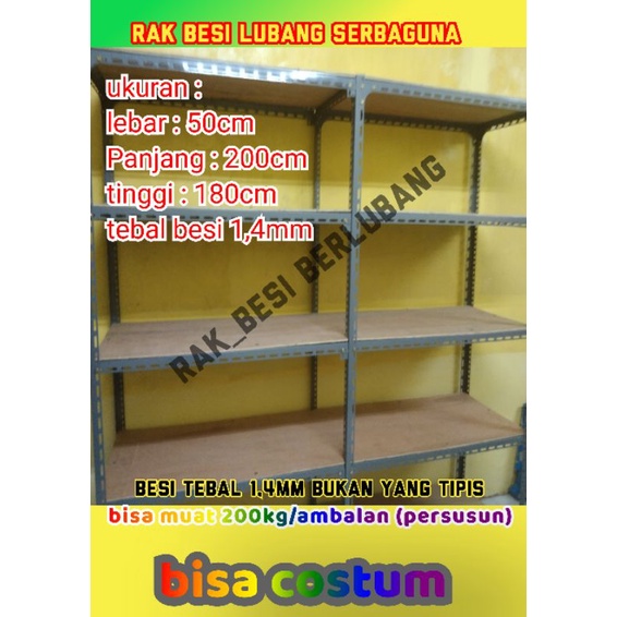 Jual rak siku berlubang susun 5 murah besi tebal 1,4mm | Shopee Indonesia