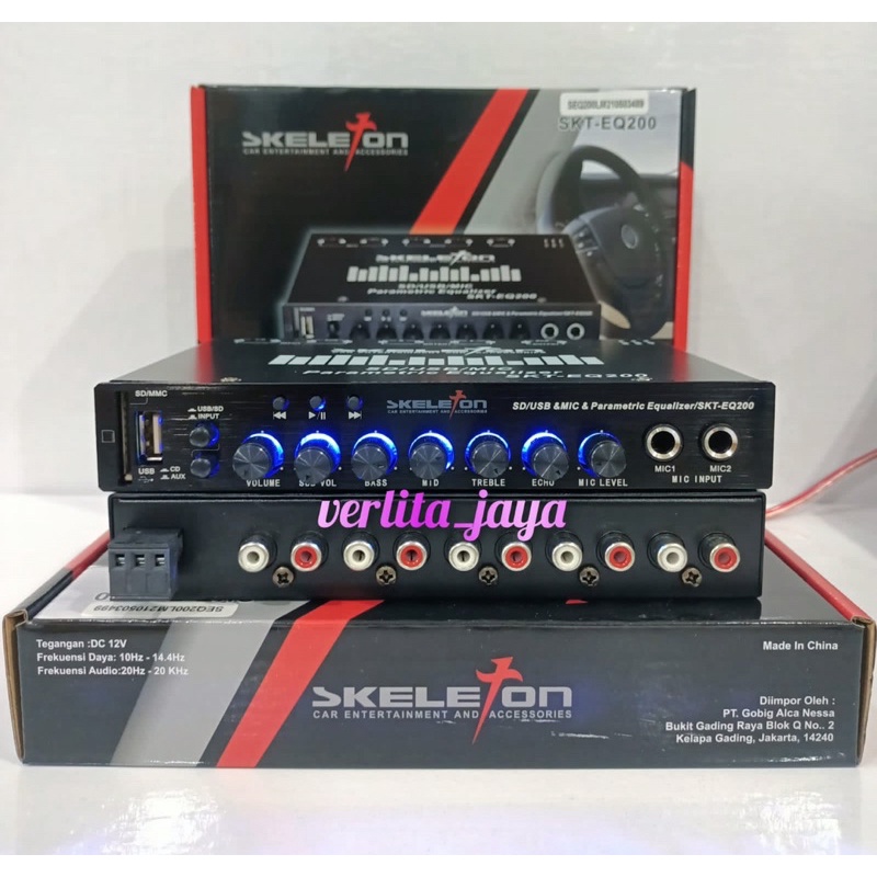 Jual Preamp parametrik SKELETON SKT -EQ-200 USB MMC KARAOKE | Shopee ...