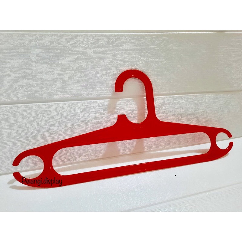 Jual Hanger plastik 17" merah | perlusin/12pc | Shopee Indonesia