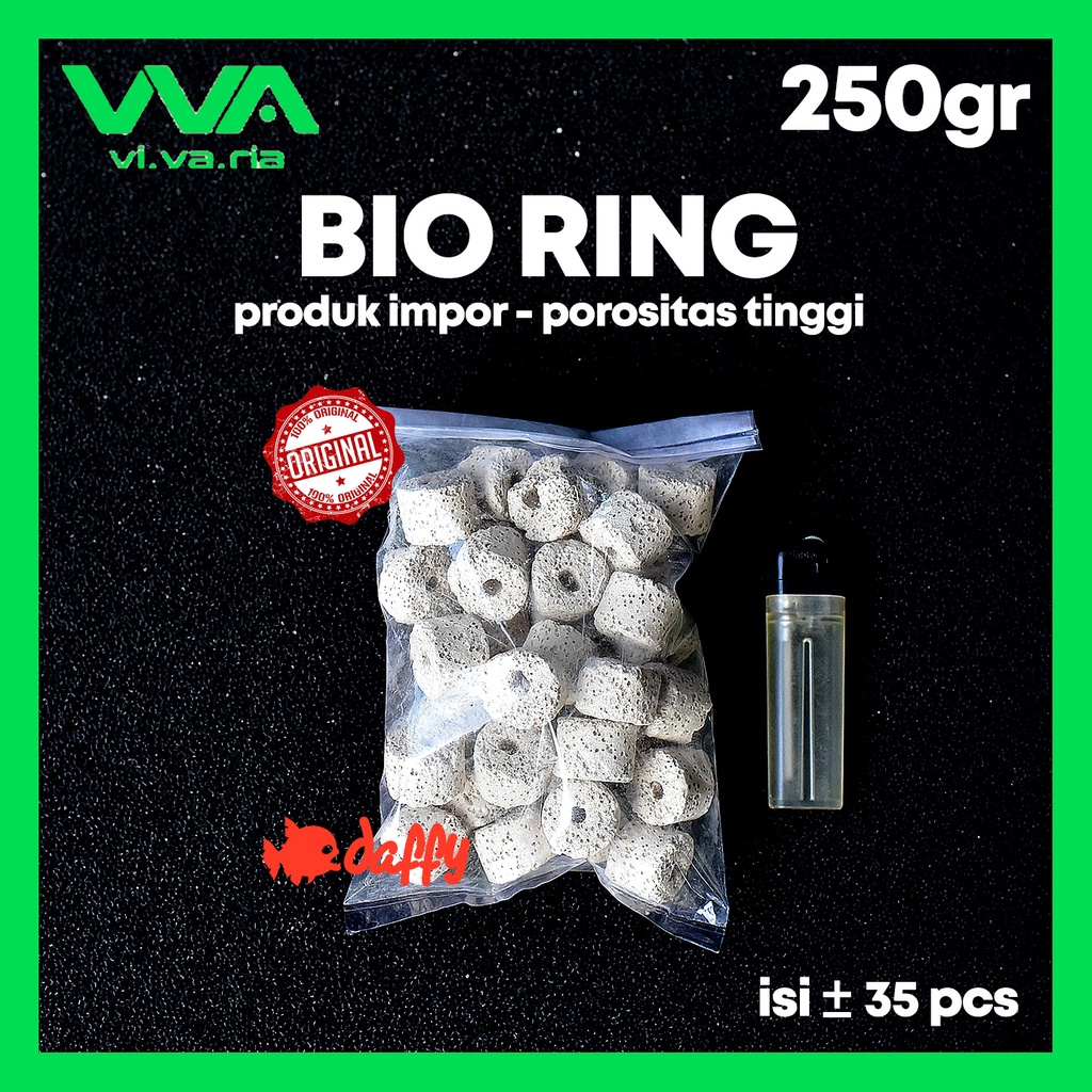 Jual Vivaria SUPER BIO RING 250 gram media filter bioring premium impor ...
