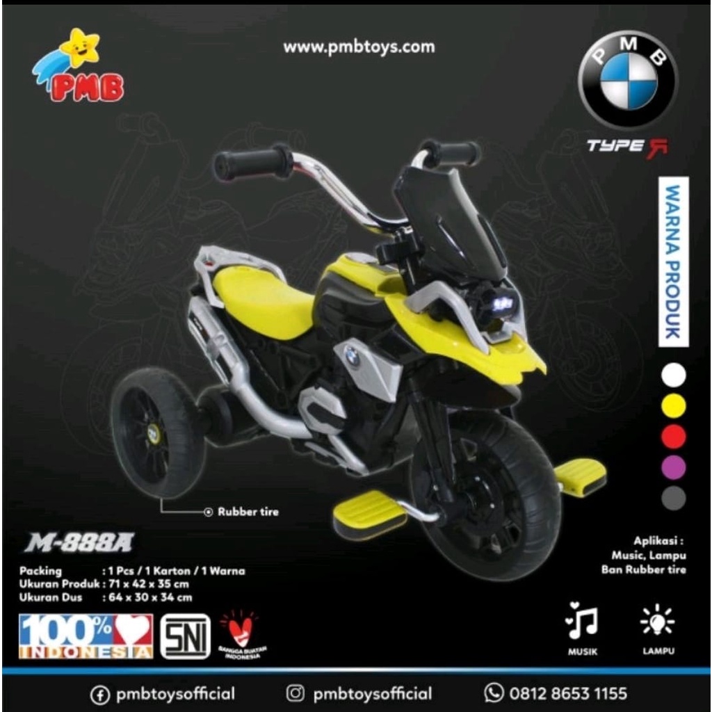 Jual SEPEDA MOTOR ANAK GOWES PMB M-888A | Shopee Indonesia