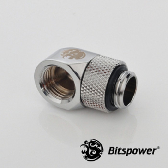 Jual Bitspower G1/4" Silver Shining Rotary 90 Degree Extender (BP-90R) | Shopee Indonesia