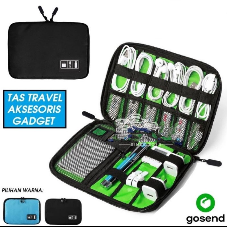 Jual TAS TRAVEL Digital Kabel gadget charger pouch bag organizer HP ...