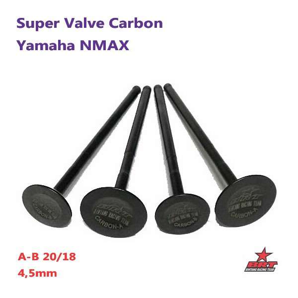 Jual Klep BRT Yamaha NMAX 4,5mm A-B 20/18 Carbon Racing Valve | Shopee Indonesia