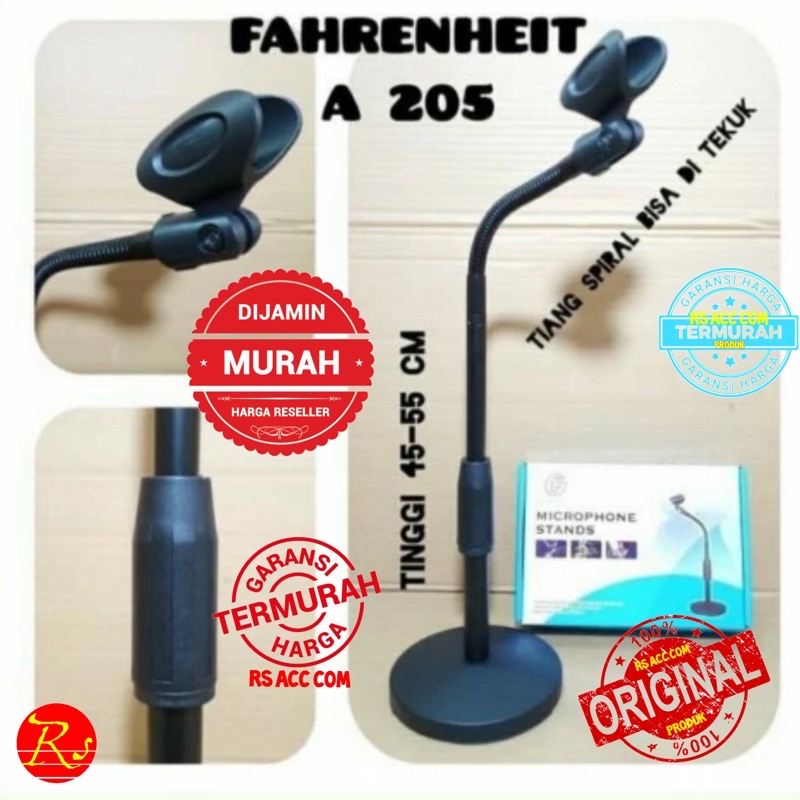 Jual Stand Mic Tiang Spiral Bisa Di Tekuk Untuk Mic Handheld Kabel ...