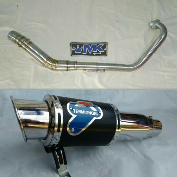 Jual fullsystem Knalpot Termignoni Carbon gratis DB Killer | Shopee ...