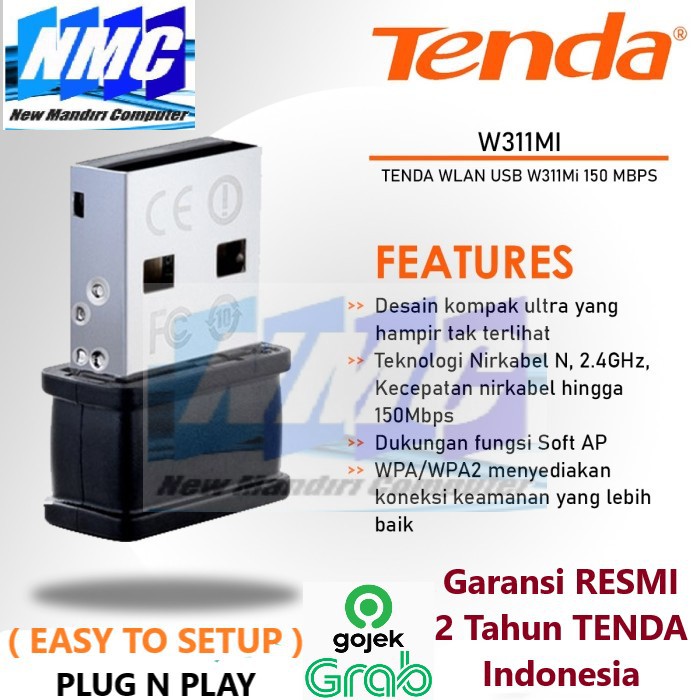 Jual Tenda W311MI / AX300 Wireless N150 Pico USB Adapter | Shopee Indonesia