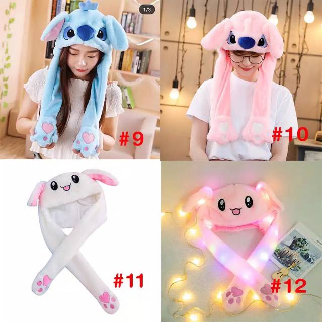Jual PROMO Bunny Hat LED / Topi Boneka Bergerak Nyala / Dancing Hat LED ...