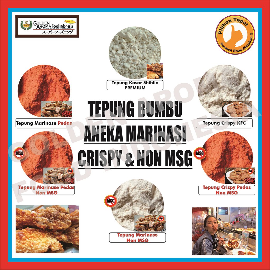 Jual Aneka Tepung Marinasi Ayam Marinase Rendaman Kfc Shihlin Biang ...