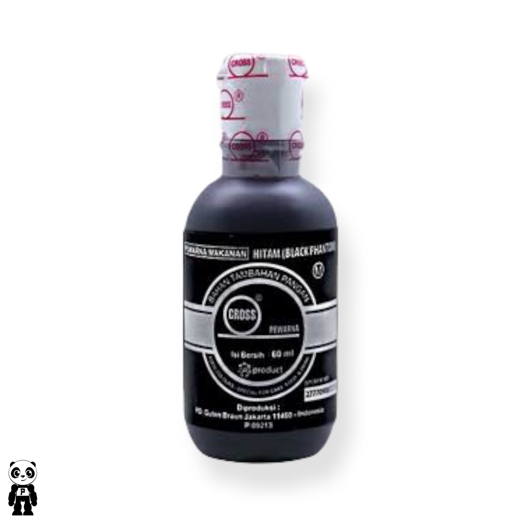 Jual Cross Pewarna Hitam Black Phantom 60ml Pewarna Makanan Food ...