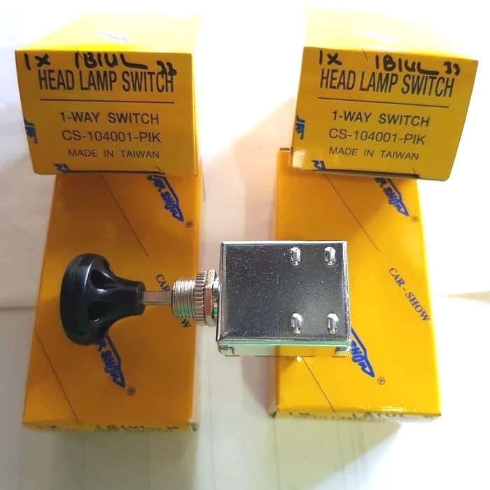 Jual Switch Head Lamp / Switch Lampu Mobil Universal Tarik 1x / Tarik ...