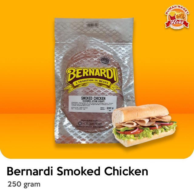 Jual Bernardi Smoked Chicken 250 gr | Shopee Indonesia