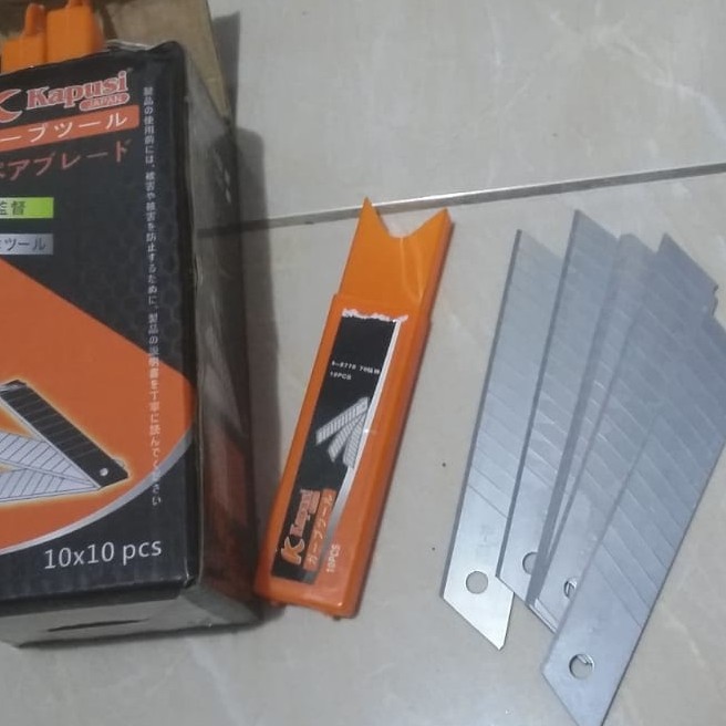 Jual ISI CUTTER BESAR PUTIH 10PCS / REFILL PISAU KATER HEAVY DUTY ...