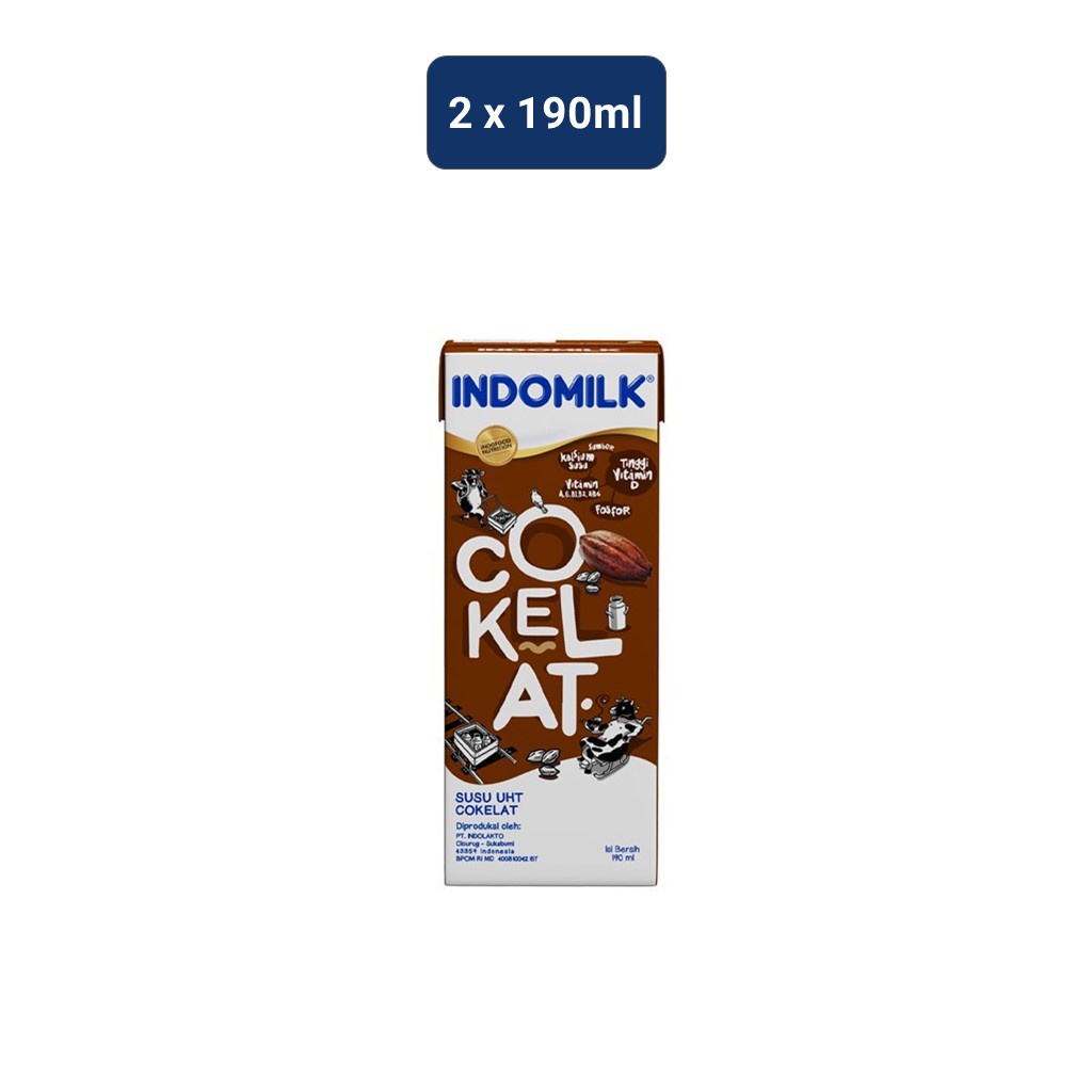 Jual Indomilk Susu UHT Cokelat 2 x 190 mL | Shopee Indonesia