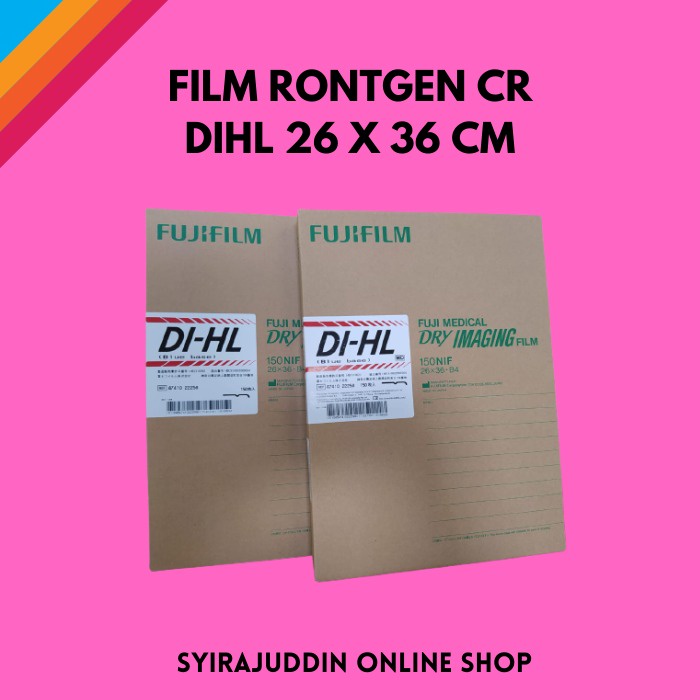 Jual FILEM RONTGEN FUJIFILEM TIPE DIHL UKURAN 26X36 CM. 1 BOX ISI 150 ...