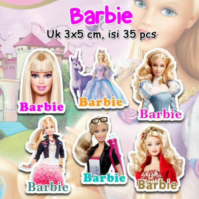 Jual Stiker label nama tipe A Barbie | Shopee Indonesia