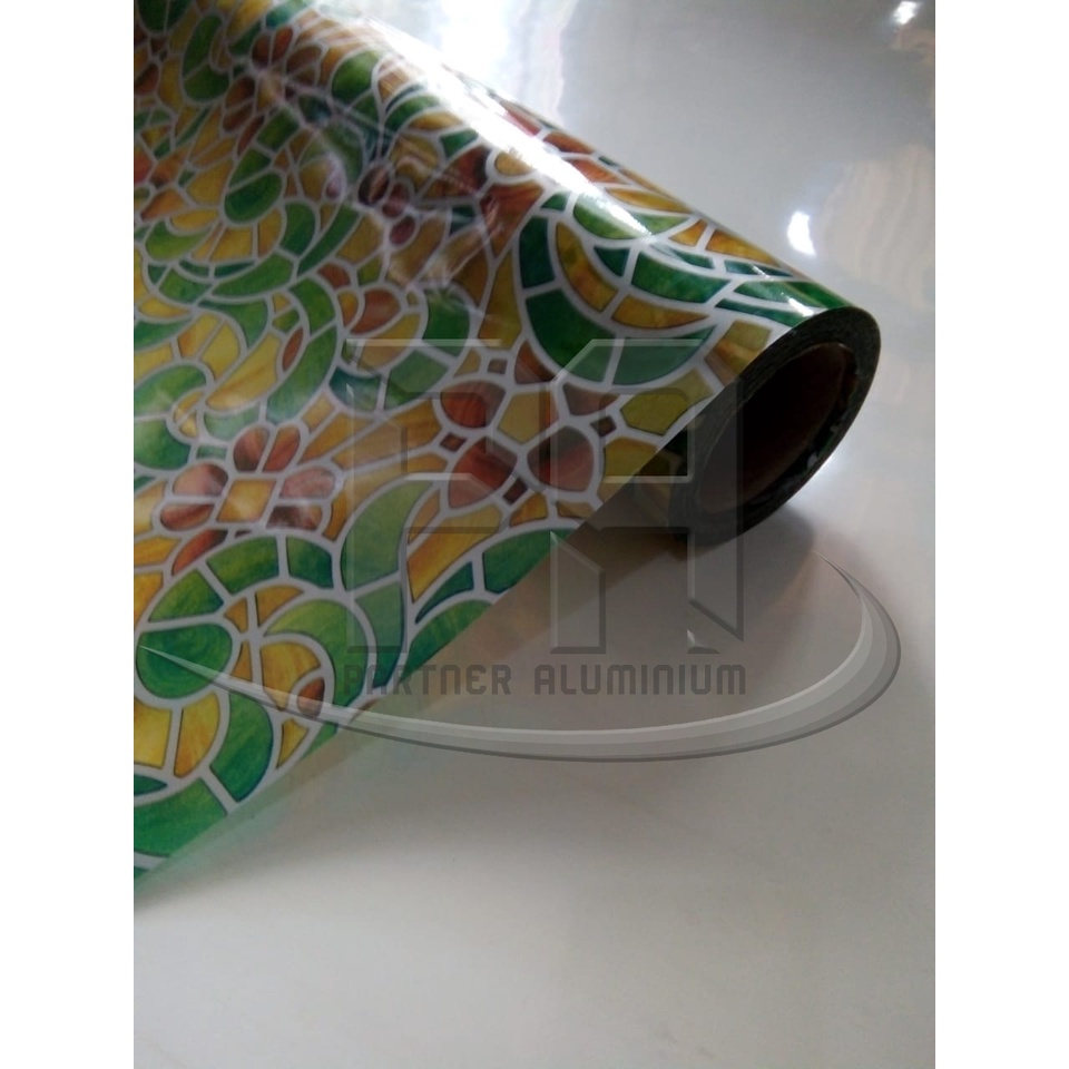 Jual Stiker Kaca Sanblast Sandblast Sunblast /Sticker Motif Bunga 077 ...