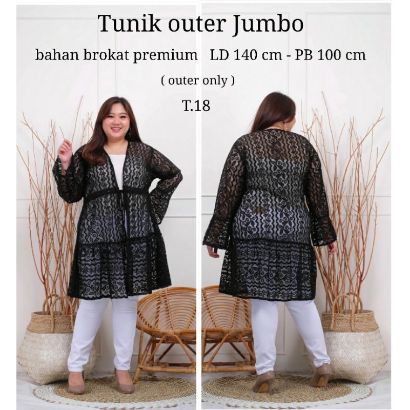 Jual outer brokat jumbo T18 | Shopee Indonesia