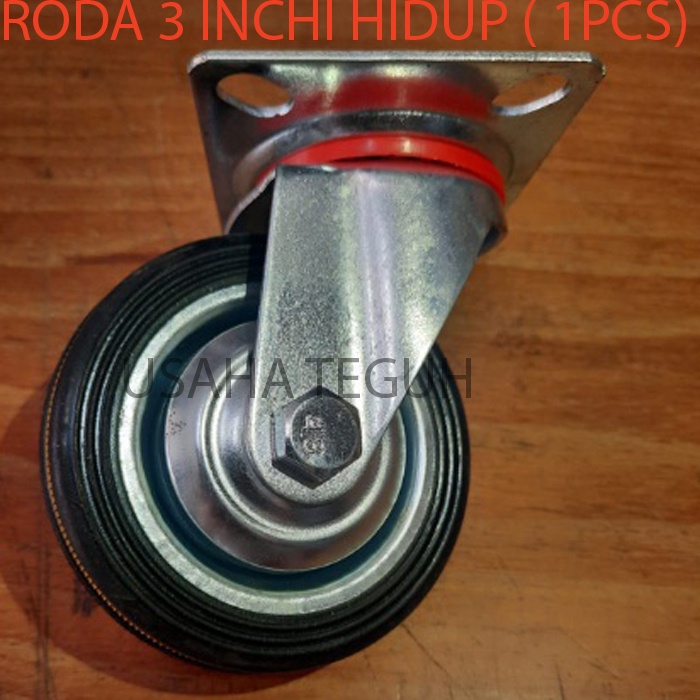 Jual Roda Etalase / Roda Karet 3 inchi Hidup (1pcs) | Shopee Indonesia
