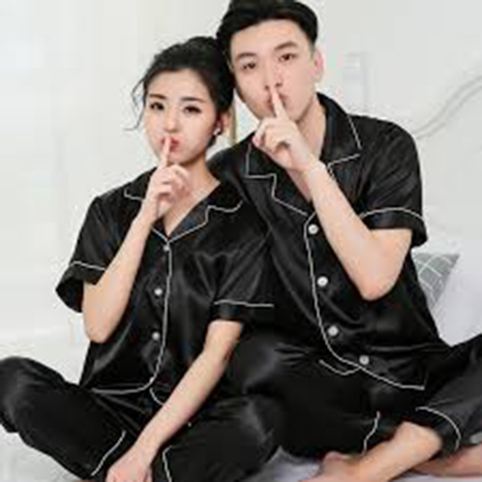 Jual Zavyn Piyama Satin Couple CP Hi Dino Lengan Pendek | Shopee Indonesia