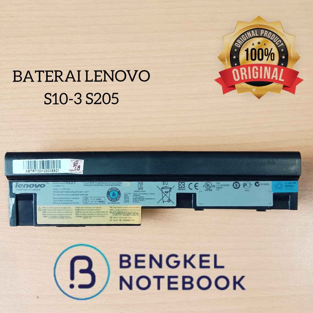 Jual Baterai Lenovo IdeaPad S10-3 S10-3S S110 S205 U160 U165 S100 S100c S205s 3ICR19/66 Black ...
