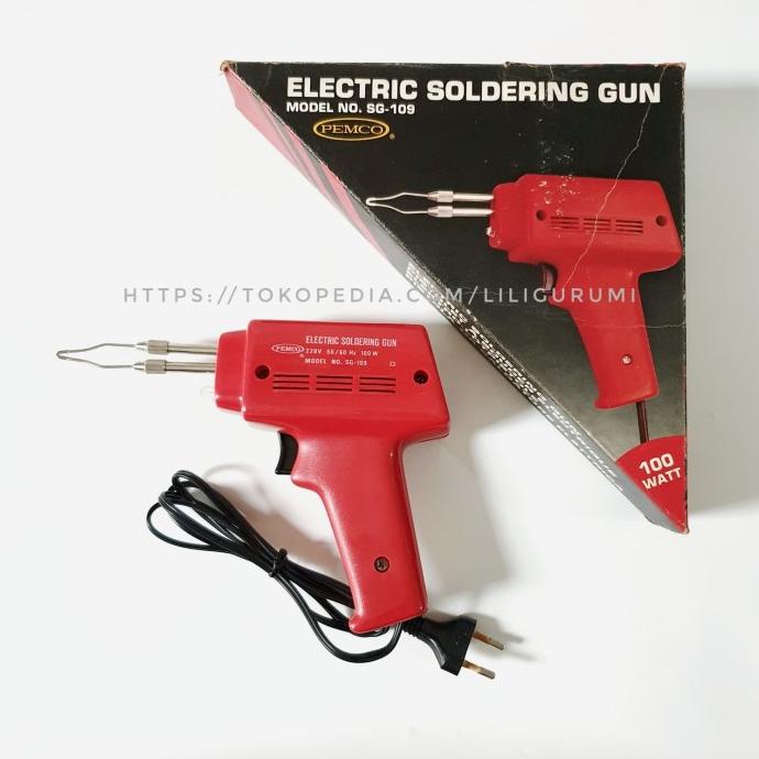 Jual +++++] PEMCO Electric Soldering Gun 100Watt 220V 25A Solder Pistol ...