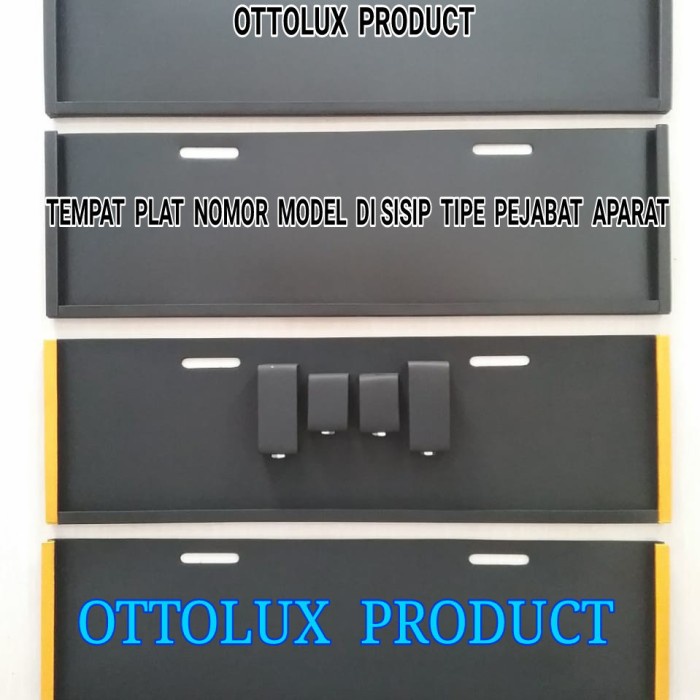 Jual Dudukan Plat Nomor Mobil. Tipe : Tni - Polri. Plat Di Sisip Dari ...
