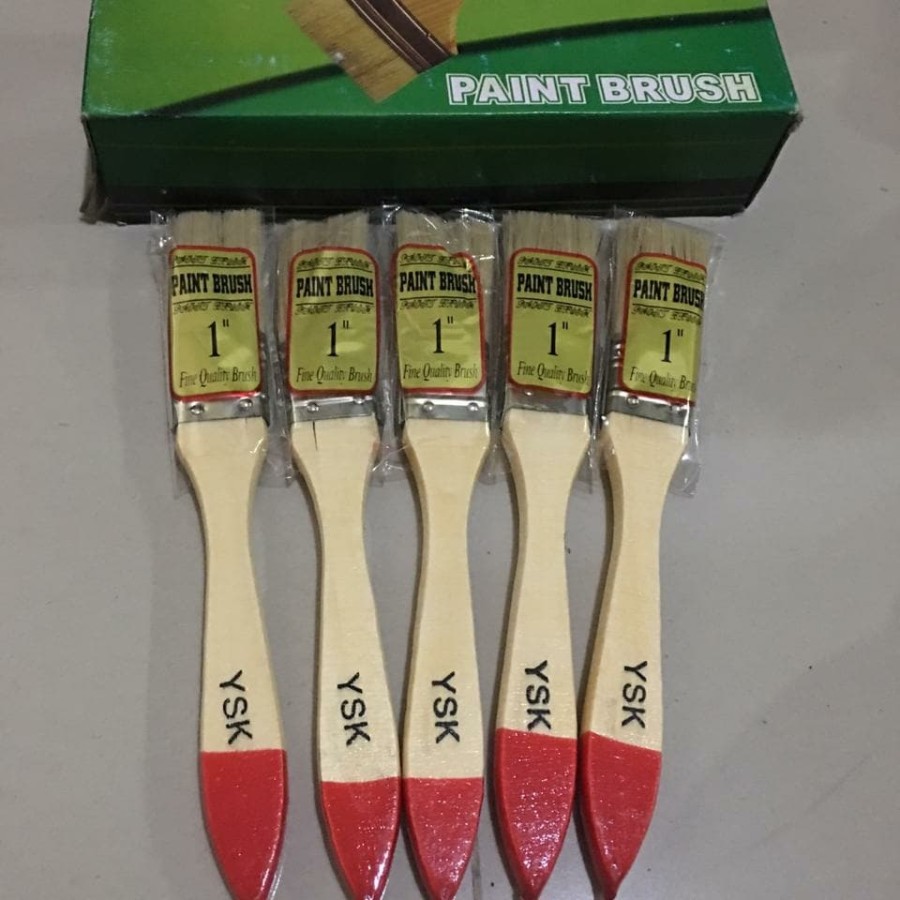 Jual Kuas cat 1"/ Koas gagang kayu / Kuas cat 1" murah | Shopee Indonesia