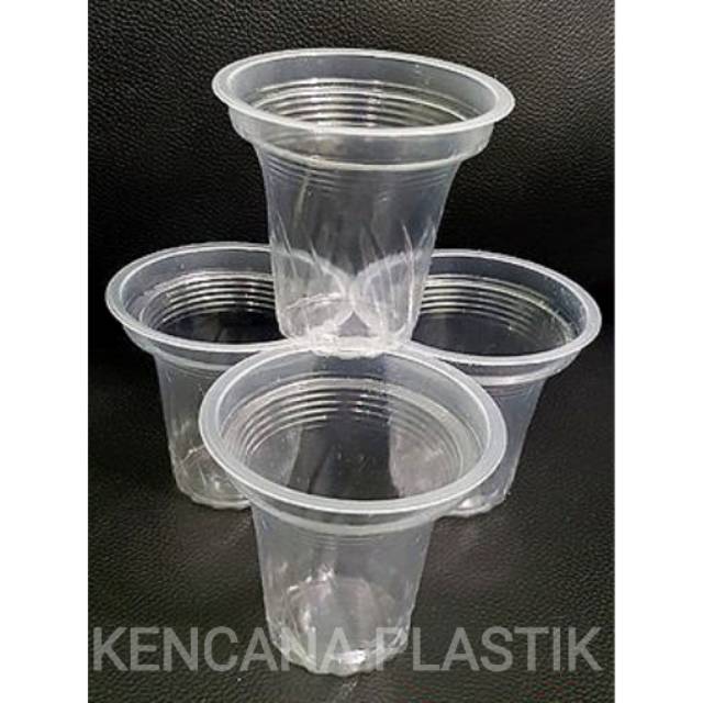 Jual GELAS PLASTIK ES KRIM JAGUNG JASUKE CUP BENING ULIR 120ML @50PCS ...