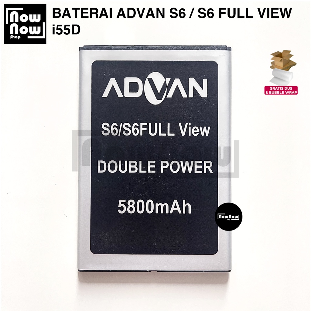 Jual Baterai Advan S6 / S6 Full View i55D Original Double Power Batre ...