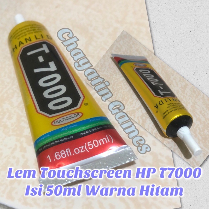 Jual LEM TOUCHSCREEN / LCD T-7000 / T7000 50 ML ( HITAM ) | Shopee Indonesia