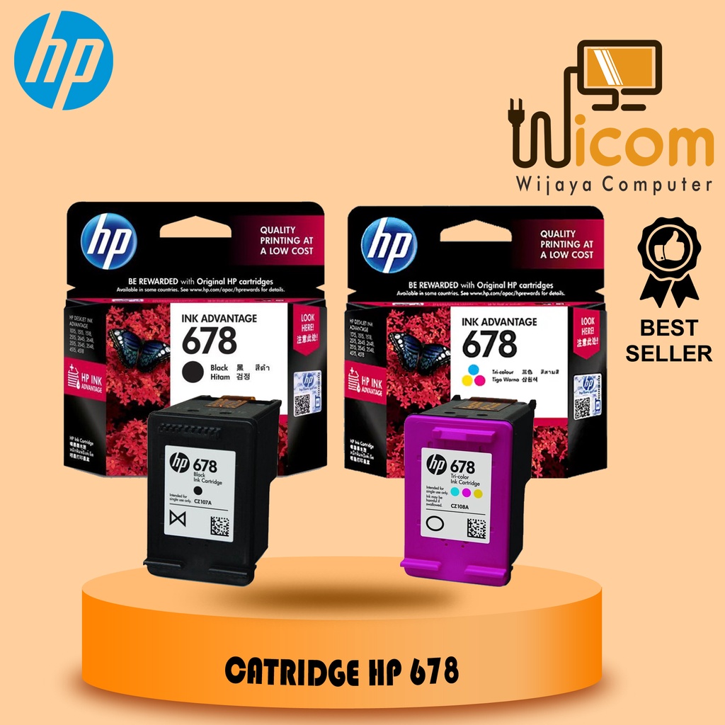 Jual HP 678 TRI-COLOR INK ORIGINAL INK ADVANTAGE CARTRIDGE | Shopee ...