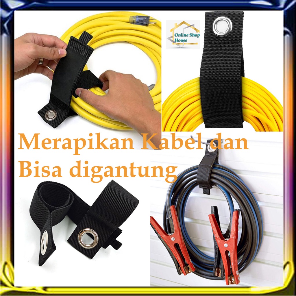 Jual Tali Pengikat Kabel Gantung Velcro Strap Cable Hanging Perekat ...