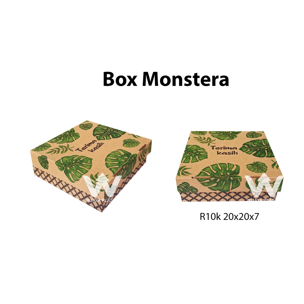 Jual [ GROSIR 1 PACK ] Box Polos dan Motif R10K 20x20 | nasi kue kardus ...