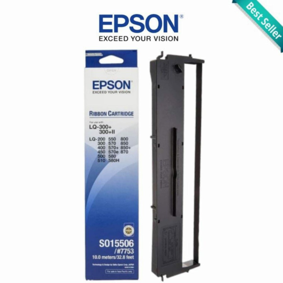 Jual Ribbon Cartridge Original Epson Epson Dot Matrix LQ-300 LQ-300+ LQ ...