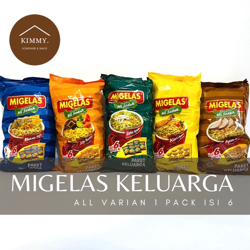 Jual MIGELAS PAKET KELUARGA 1 PACK ISI 6 SEMUA RASA / MIE GELAS PAKET ...