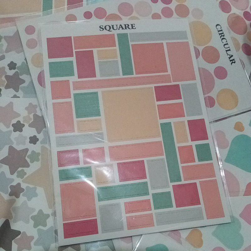 Jual 1 Lembar Sticker Warna warni | Shopee Indonesia