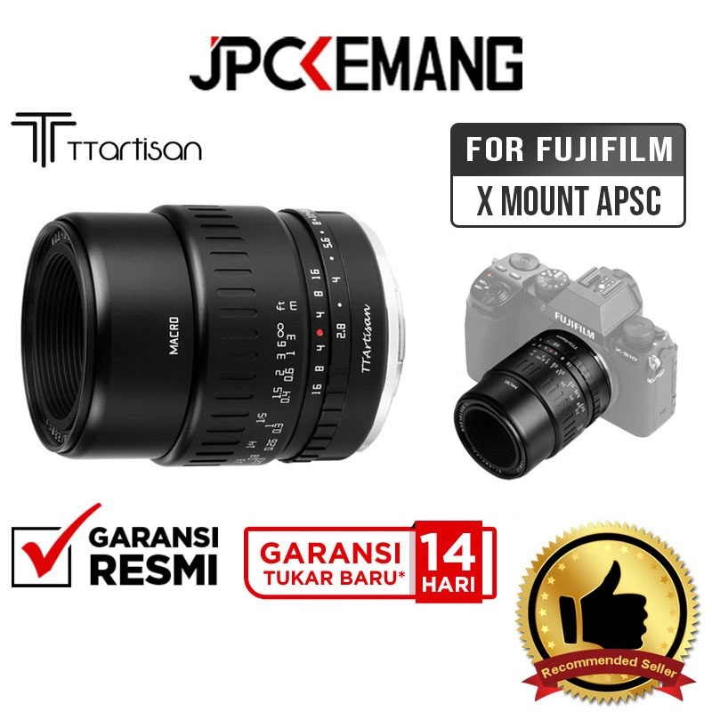 Jual TTArtisan 40mm f2.8 Macro Fujifilm FX TT Artisan 40 f/2.8 Fuji Garansi Resmi | Shopee Indonesia