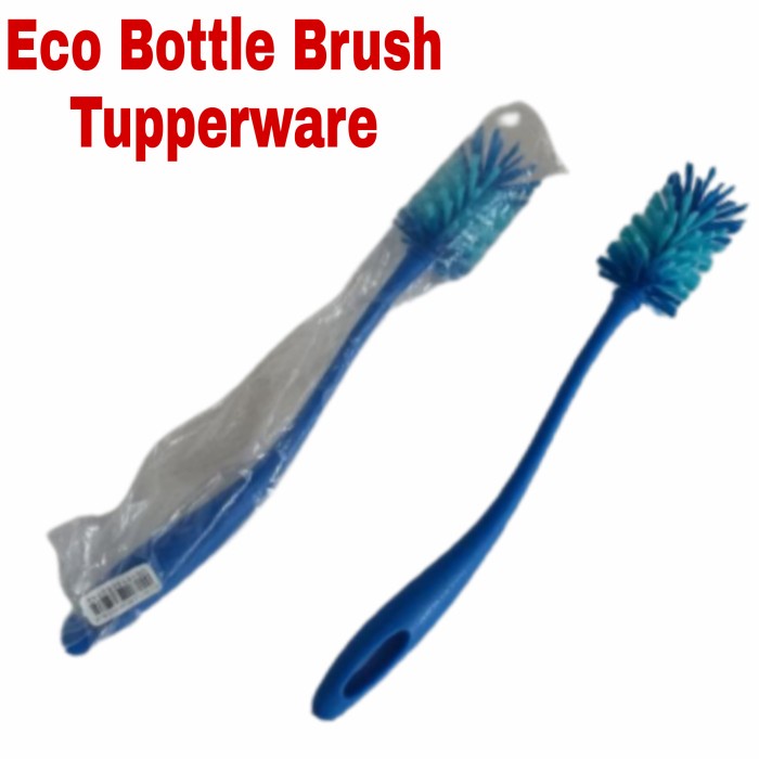 Jual Baru Eco Bottle Tempat Minum Brush Tupperware/ Sikat Cuci Botol ...