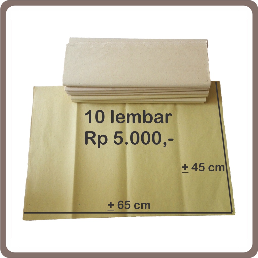 Jual Kertas Merang / Kertas serap minyak gorengan 10 lembar | Shopee ...