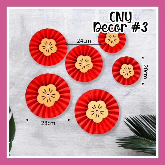 Jual Lampion Cny Dekor 3 / Hiasan Imlek (1 Bal 6 Set) | Shopee Indonesia